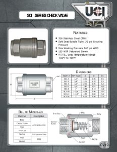 UCI | Check Valve CV19