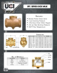 UCI | Check Valve CV30